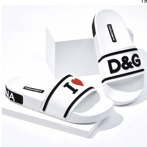 Dolce & Gabbana | Shoes | New In Box Dolce Gabanna Pool Slides Flip ...